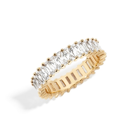 BaubleBar | Jewelry | Baublebar Mini Alidia Baguette Ring | Poshmark